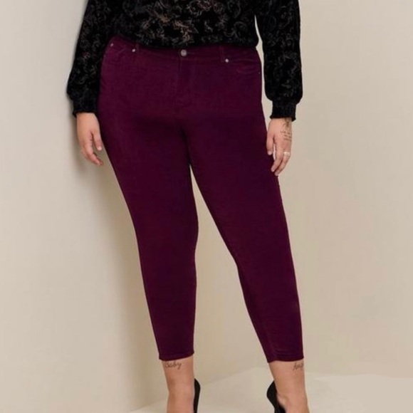 torrid | Pants & Jumpsuits | Torrid Bombshell Skinny Leg Purple ...